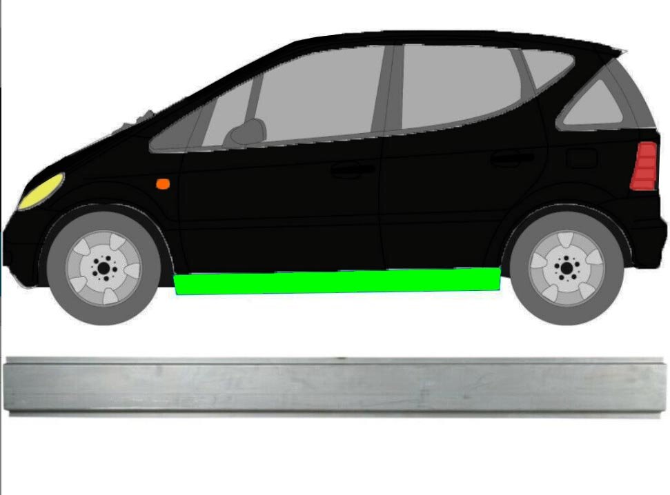 Schweller für Mercedes A - Klasse 1997–2004 links, 112,00