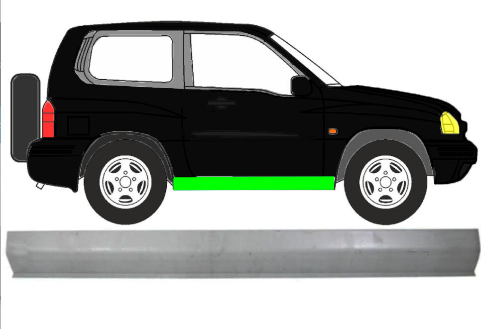 Schweller für Suzuki Grand Vitara 3 Türer 1997 – 2005 rechts, 80,00