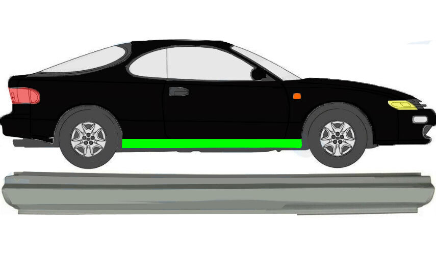 Schweller für Toyota Celica T18 1989–1993 rechts, 120,00