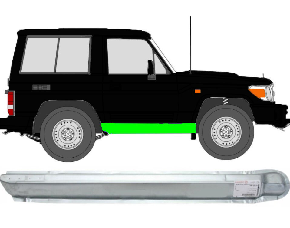 Schweller für Toyota Land Cruiser 1984 – 1993 rechts, 150,00