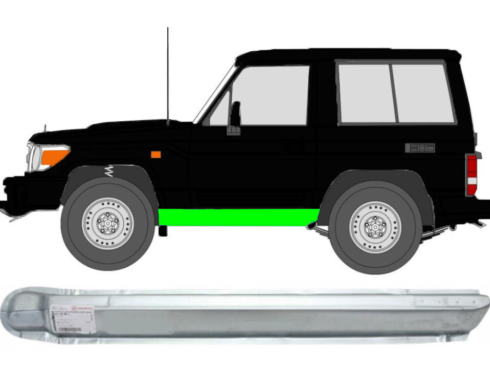 Schweller für Toyota Land Cruiser 1984–1993 links, 150,00