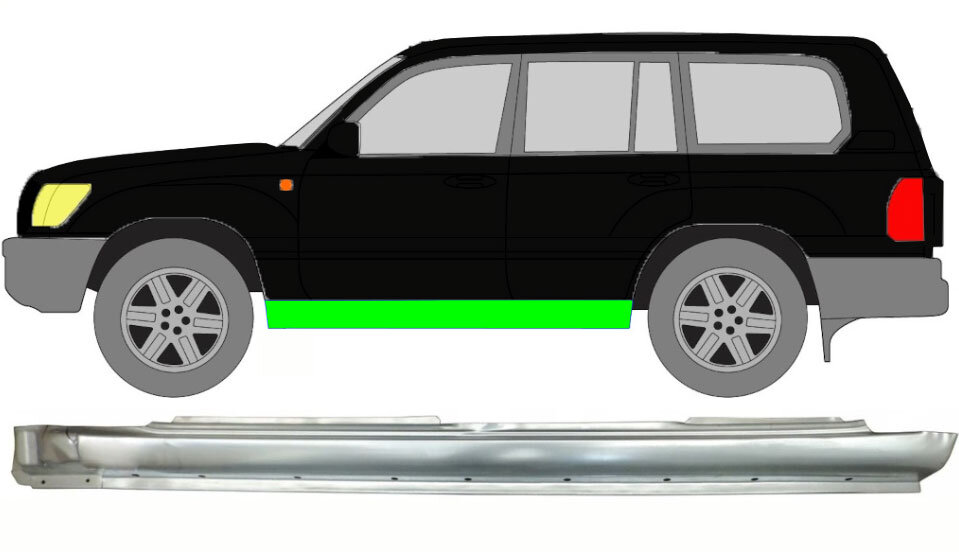 Schweller für Toyota Land Cruiser 1998–2007 links, 150,00