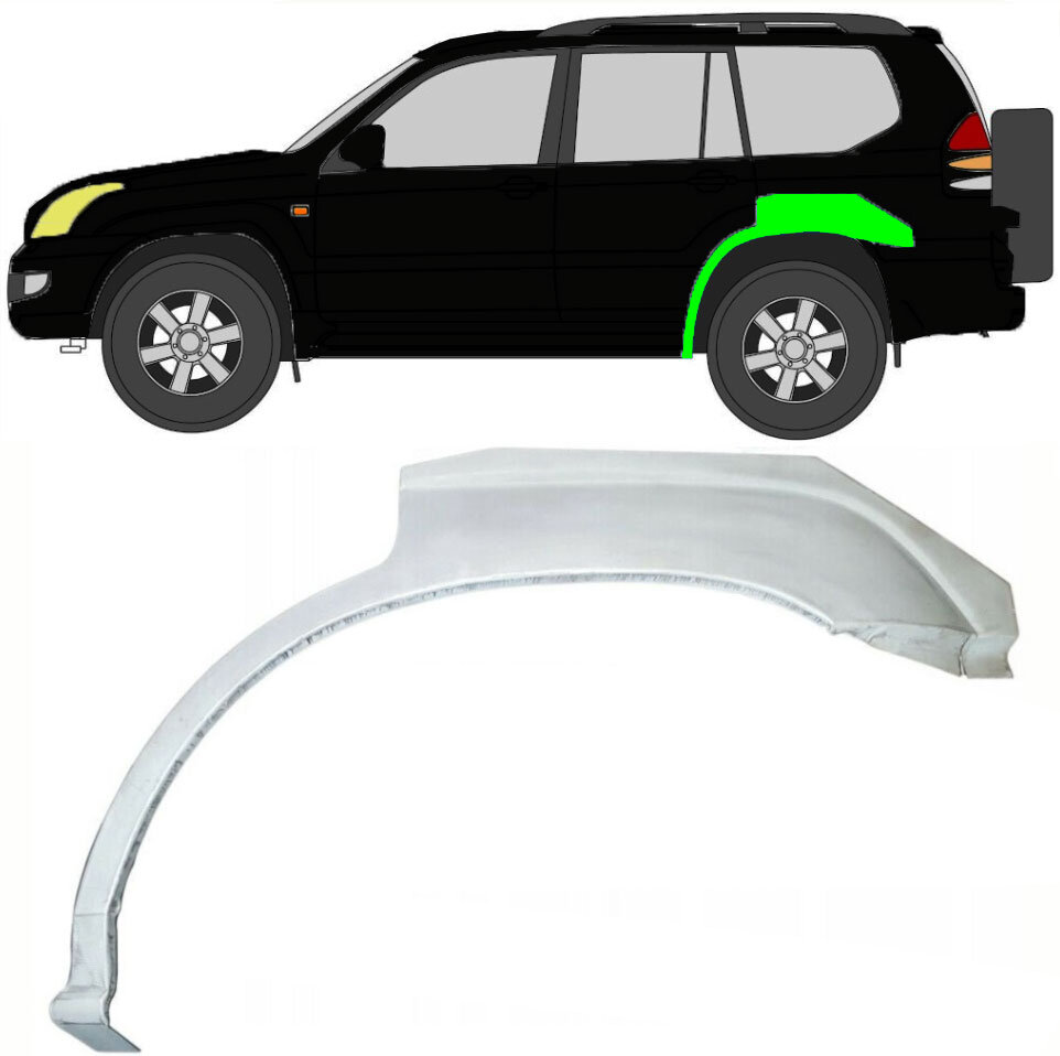 Radlauf für Toyota Land Cruiser 5 Türer 2003–2010 links, 140,00