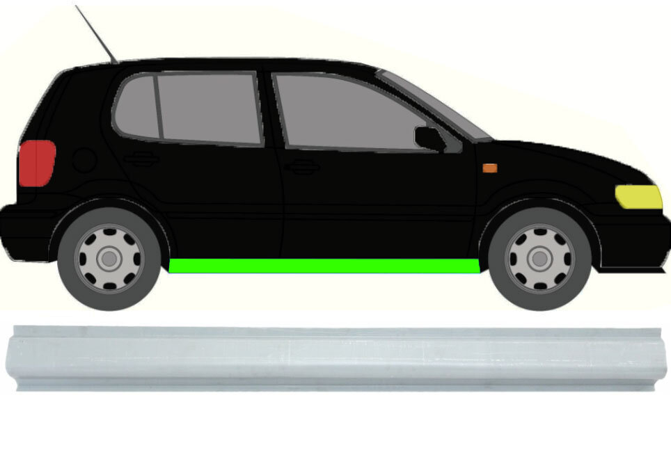 Schweller für Volkswagen Polo 1999–2001 rechts, 120,00