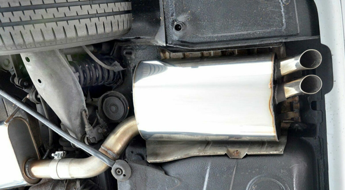 R129 MEC Design Edelstahl Sportauspuff ABE V8 V12 Auspuff SL500 500SL ...