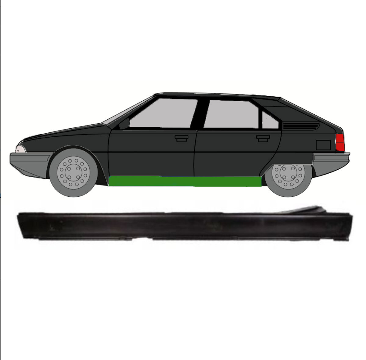 Schweller für Citroen BX 1982–1994 links, 166,00
