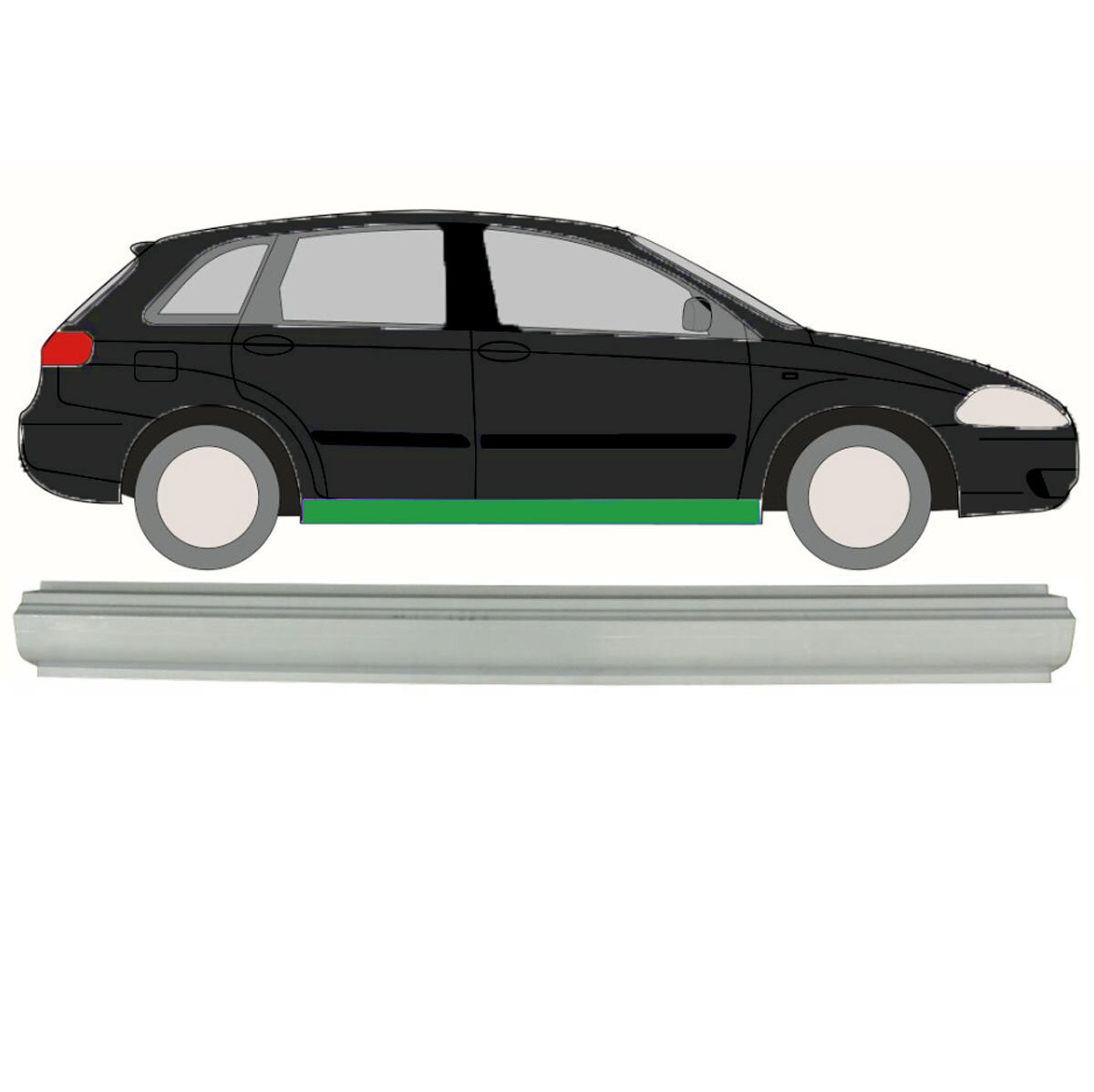 Schweller für Fiat Croma 2005–2010, 135,00