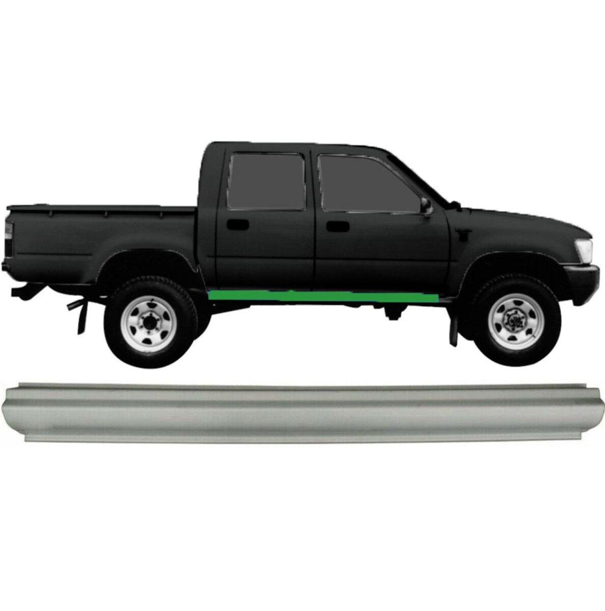 Schweller für Toyota Hilux 1988–2001 rechts, 145,00