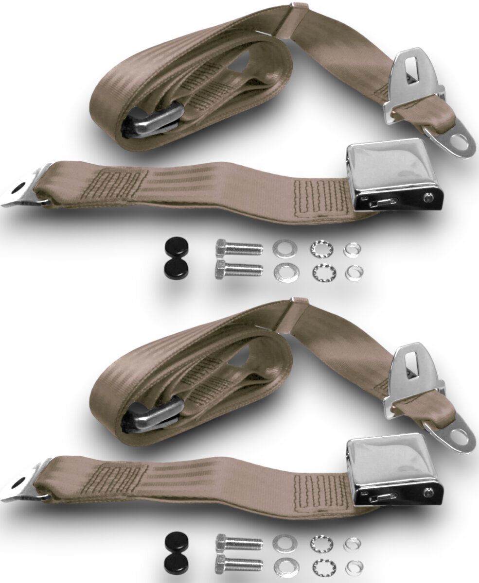 Sicherheitsgurt Gurt Zweipunkt Chrom fï¿½r Porsche 911 Set, 276,00
