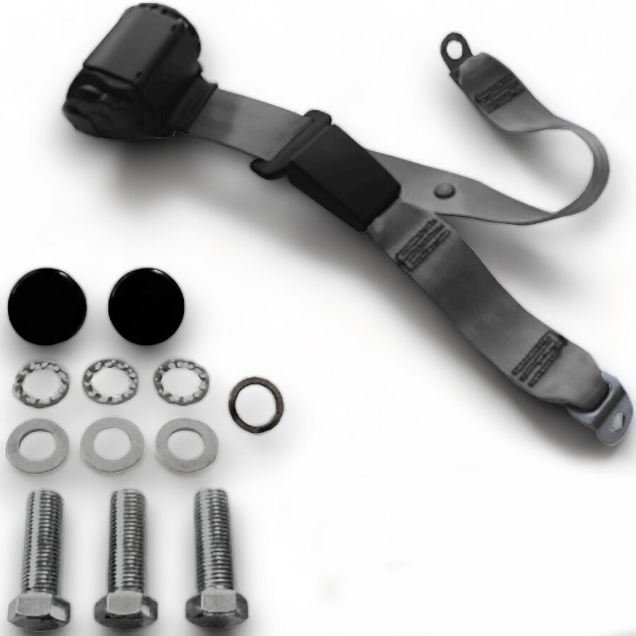 Dreipunkt Automatikgurt 30 cm Grau – SJS Carstyling, 125,10