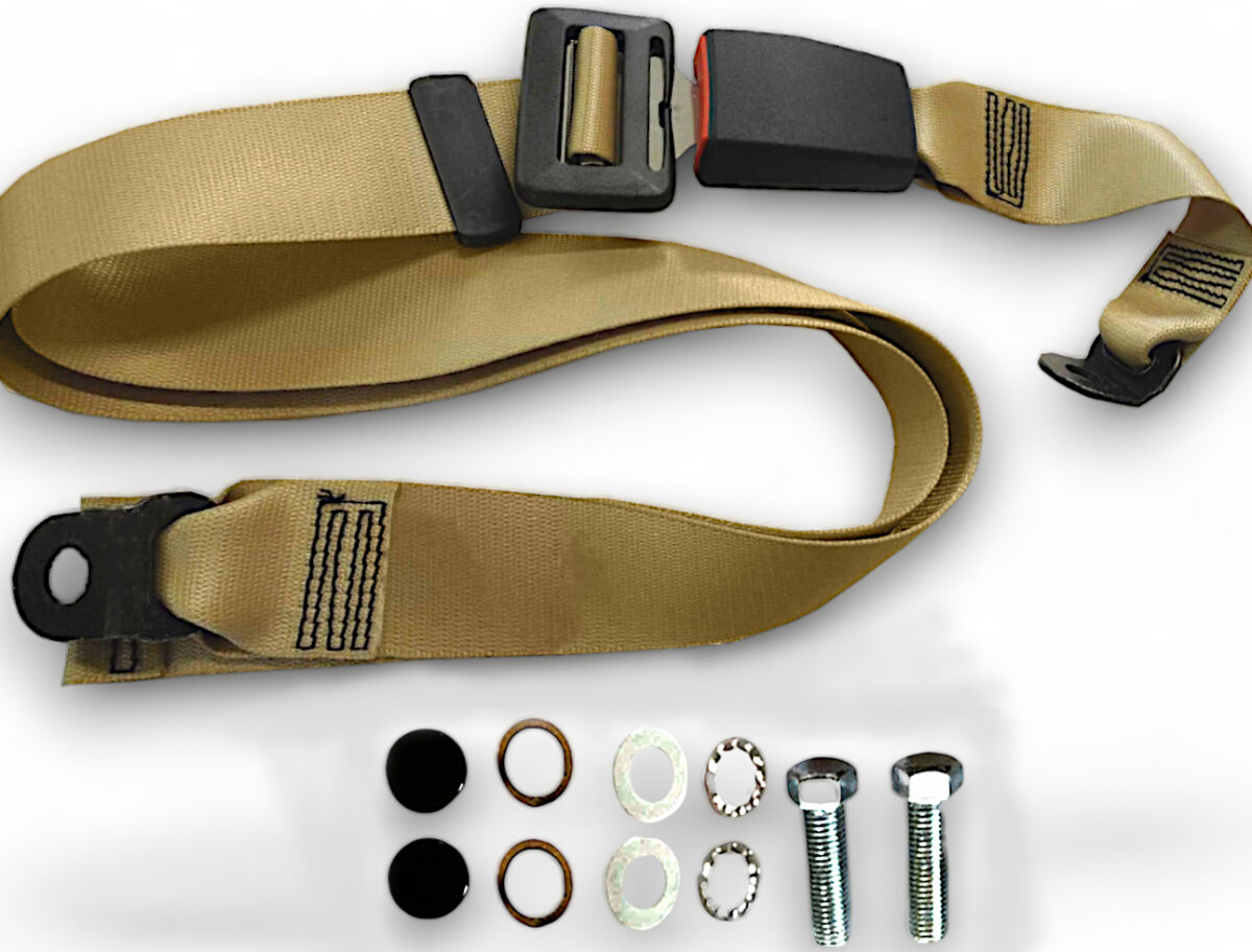 Statischer Beckengurt Gurt beige 50 cm Band für VW Käfer – 2-Punkt Si ...