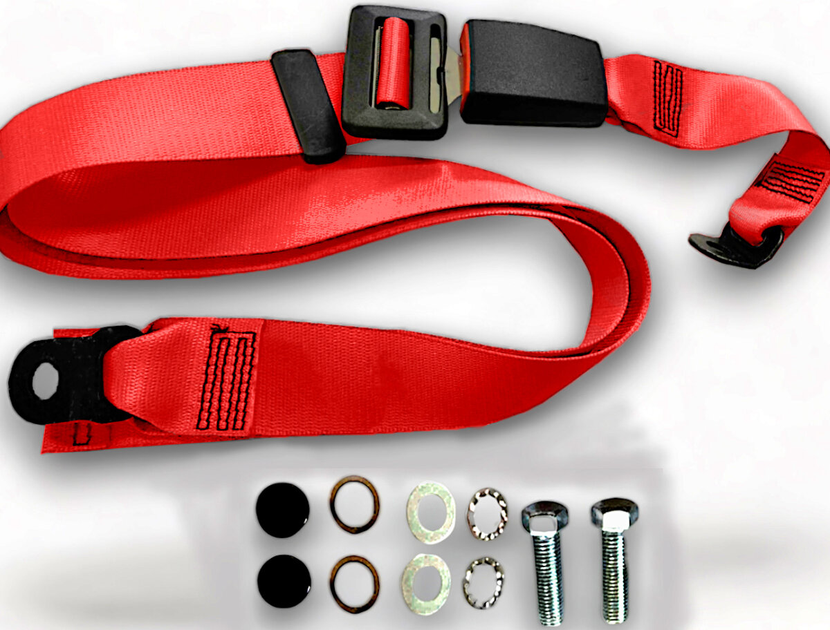 Statischer Beckengurt Gurt rot 50 cm Band für Lancia 2000 Coupe – 2-P ...
