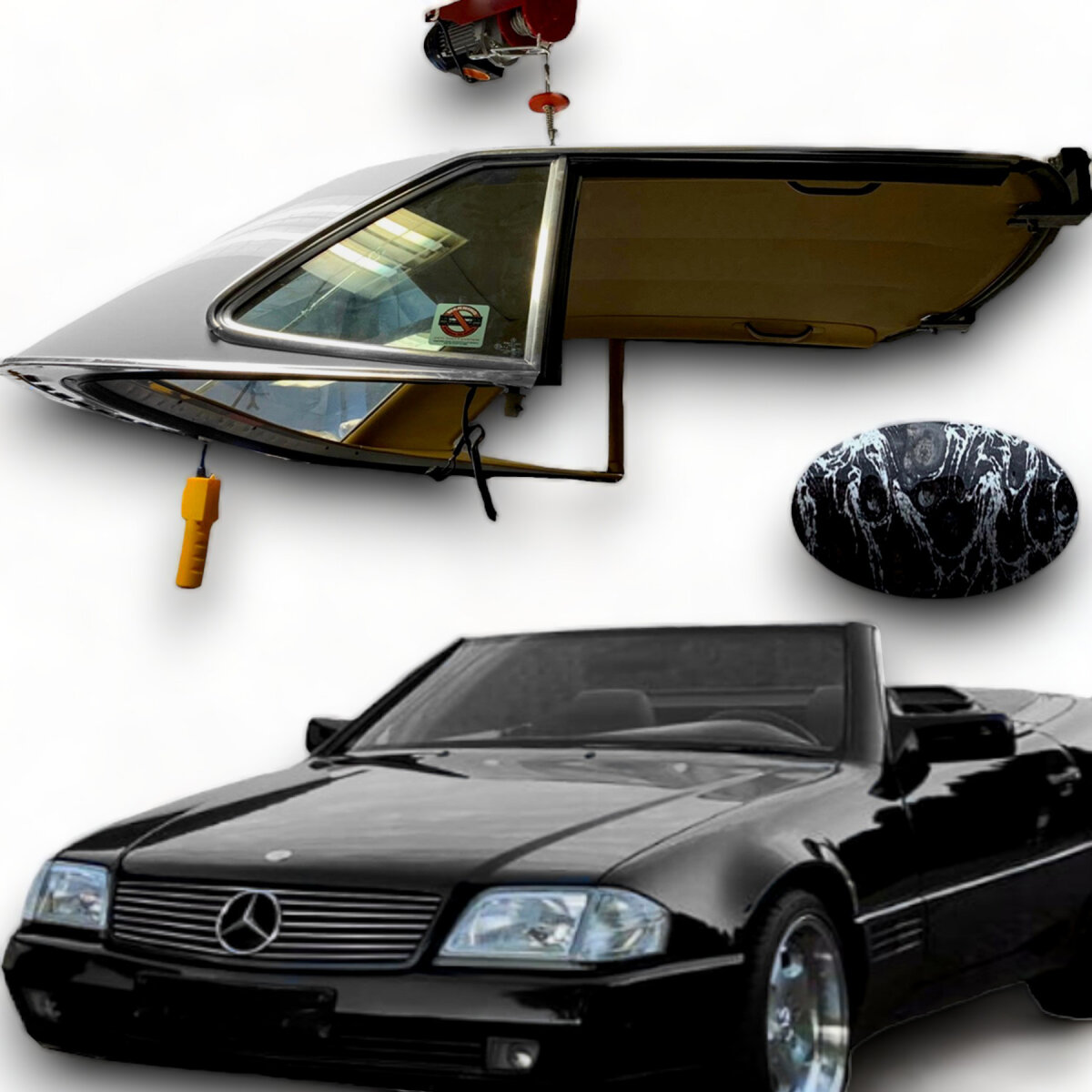 Hardtop Deckenlift Garagenlift Hardtop lift für Mercedes Benz SL R129 ...