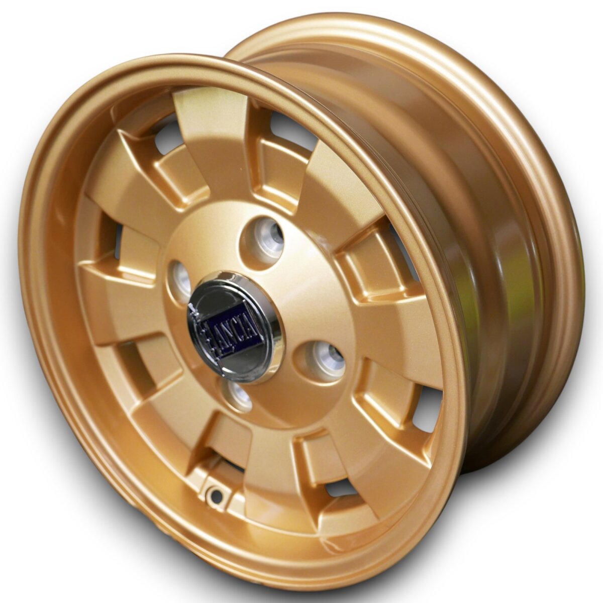 CD28 Leichtmetallfelgen Gold für Lancia Fulvia Serie 2 & 3 6x14 ET 22 ...