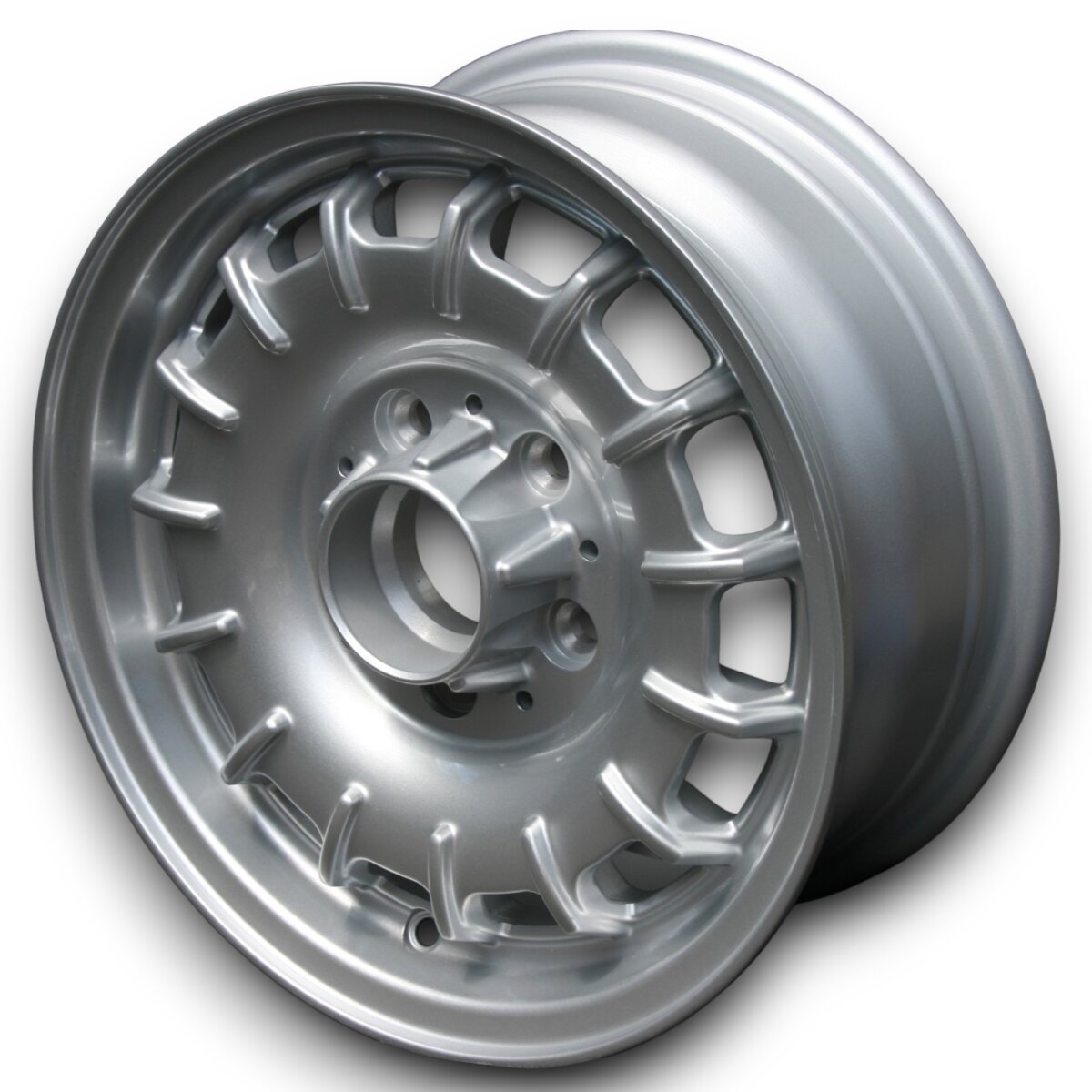Barock Style Leichtmetallfelgen Silber für Mercedes W108 7x15 ET 23 ...