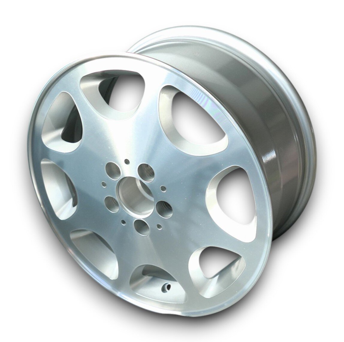 Achtloch Style Felge poliert für Mercedes SL R107 / SLC 86 - 89 8x17 ...